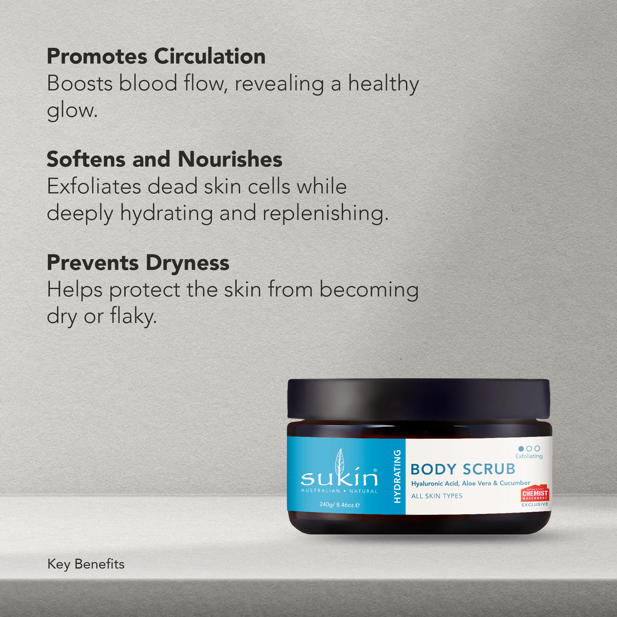 SUKIN HYDRATING BODY SCRUB | 240g | Sukin Naturals